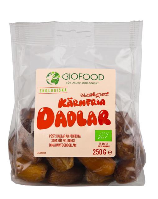 Biofood Dadlar EKO, 200 g — Jämför pris » Aposmart