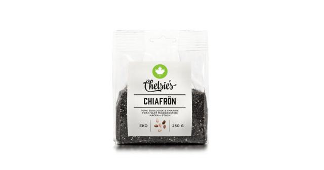 Chelsie's Chiafrön 250 g - I lager | Pris 35 - 45 kr | Aposmart
