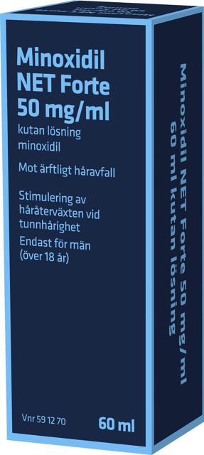 Minoxidil NET Forte 50 mg/ml 60 ml kutan lösning - I lager | Pris 129 ...